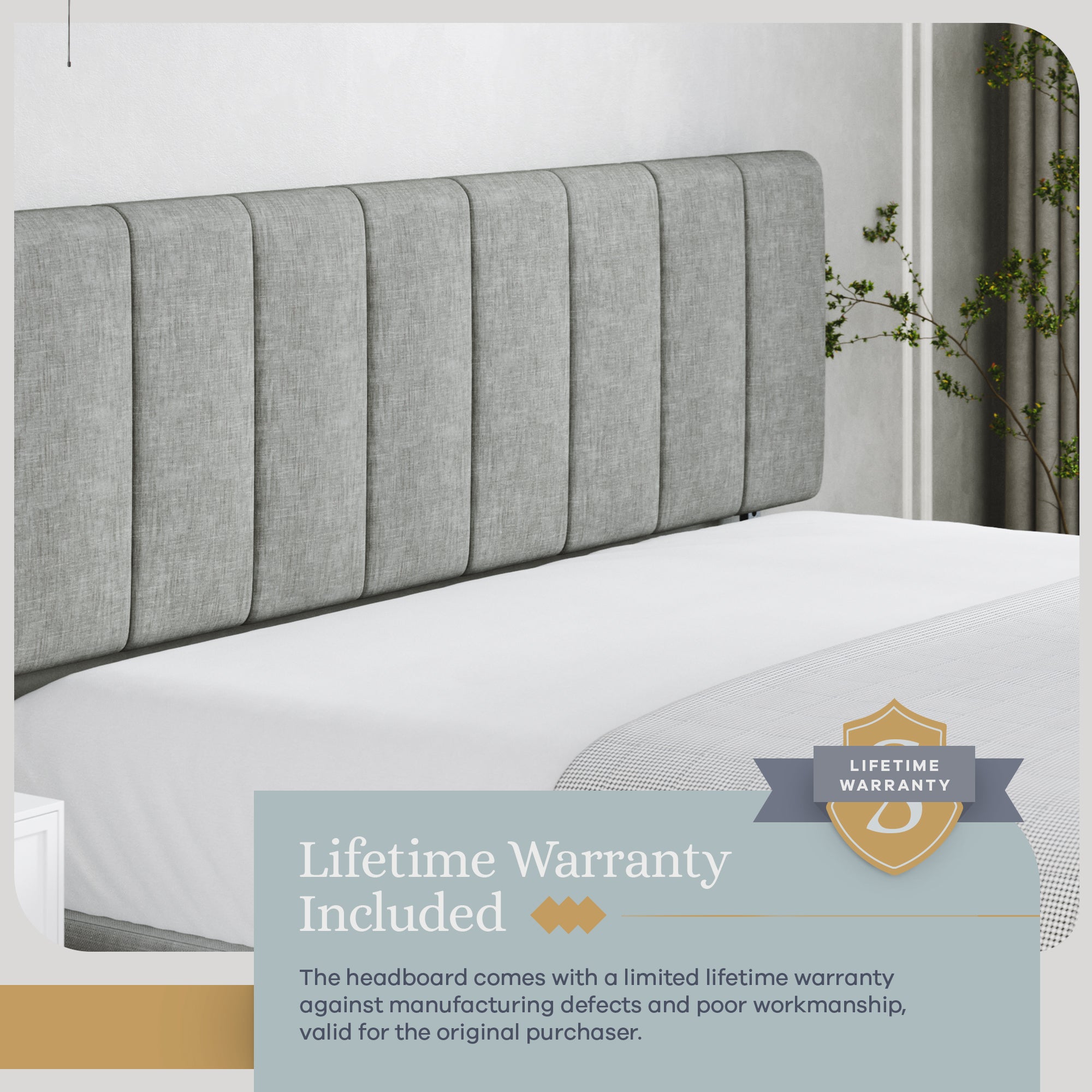 Tufted Mid Rise Upholstered Headboard