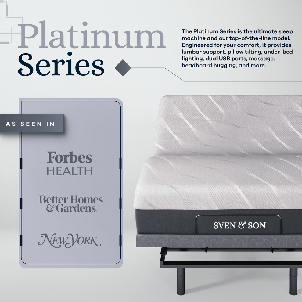 Platinum Series Adjustable Bed Base + Choice of Mattress Bundle